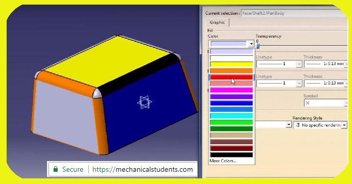 How to apply Color to a Component in CATIA V5? | CATIA Tutorials