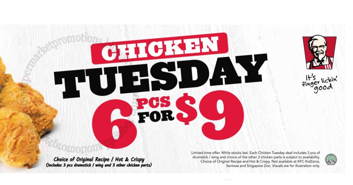 KFC Chicken Tuesday 19 September 2017 ~ Supermarket Promotions