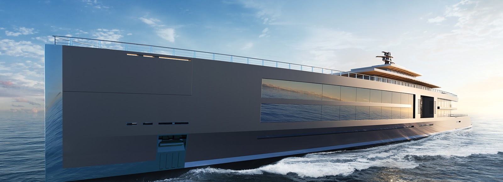 Passion For Luxury : Sinot Presents a 120 Meter-long "Nature" Yacht Concept