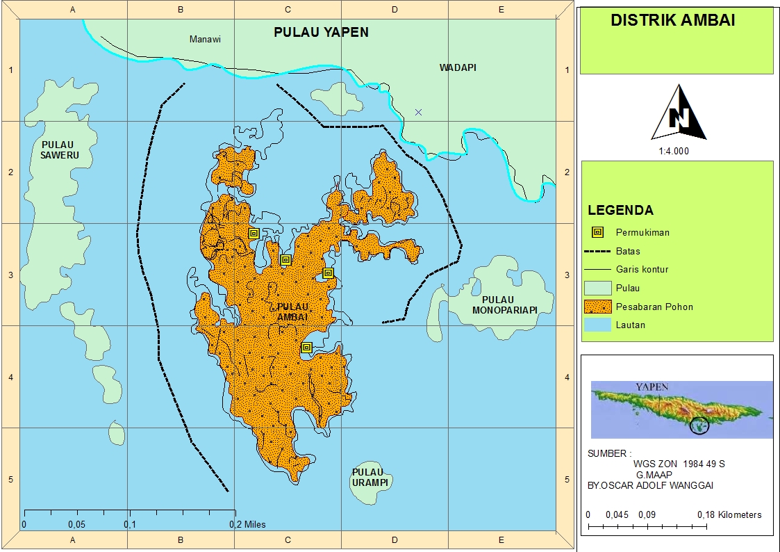 AMBAI ISLAND ADOLF 1393: Distrik Kepulauan ambai