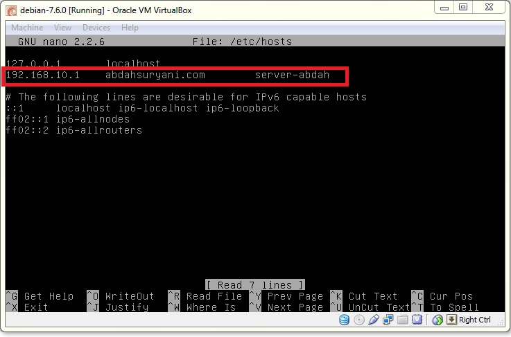TUTORIAL DEBIAN 7 : Modul 2 Konfigurasi Interface Network pada Debian 7