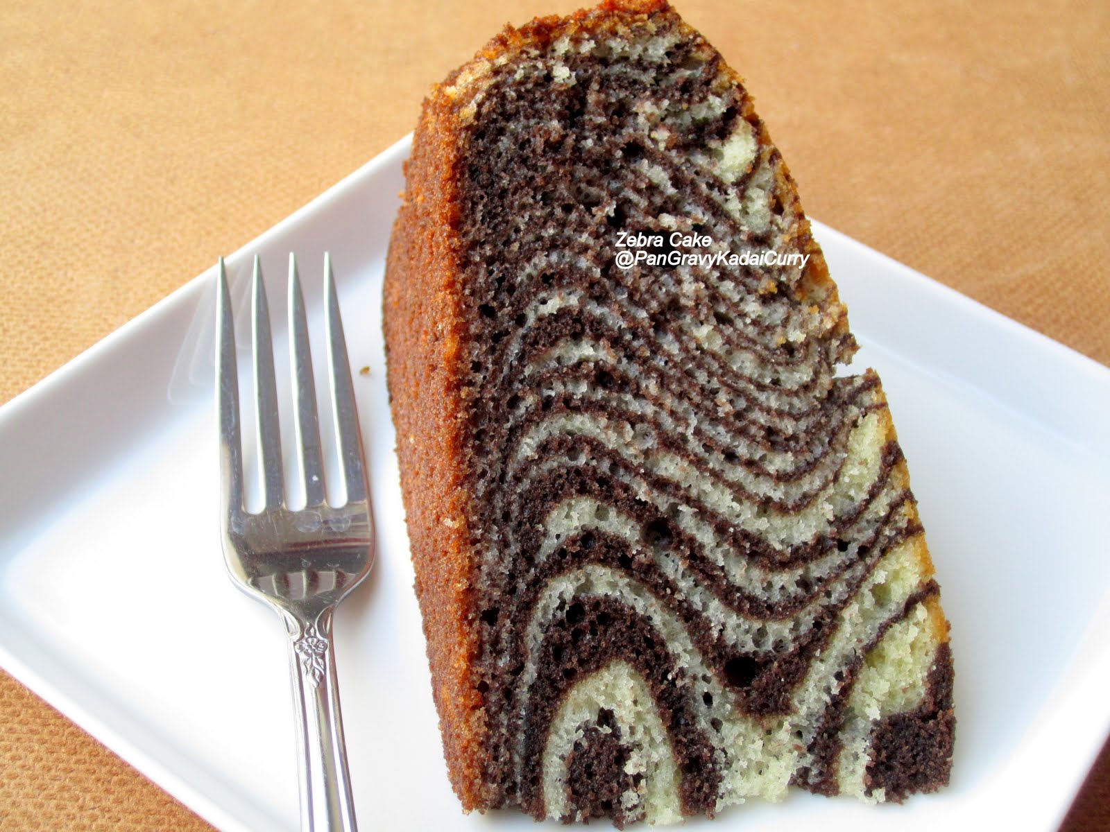 Pan Gravy Kadai Curry: Zebra Cake