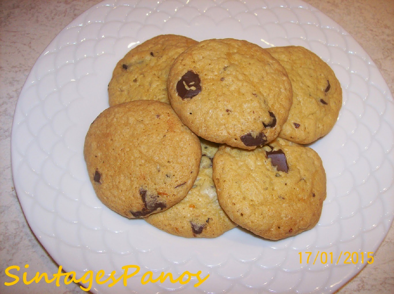 Ζαχαροπλαστική Πanos: Cookies πορτοκαλιού με σταγόνες σοκολάτας