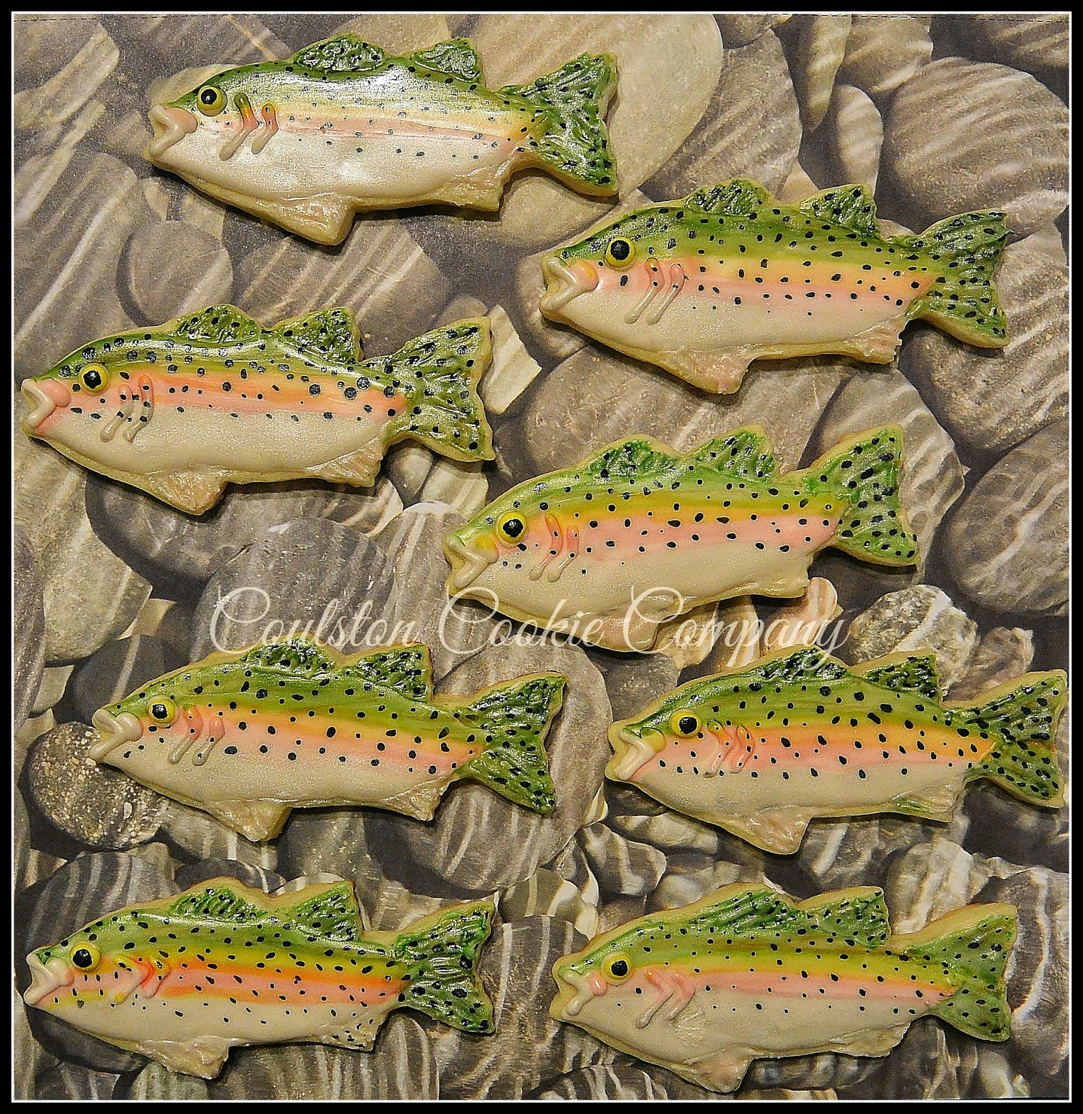 ...Coulston Cookie Company...: Hobby Cookies: Rainbow Trout Cookies