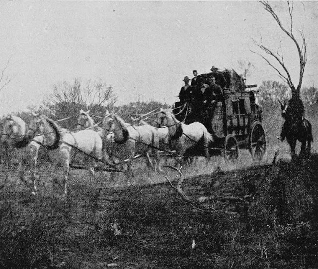 Gold Escort Conveying Gold from the Mines to the Bank - South Australia ...