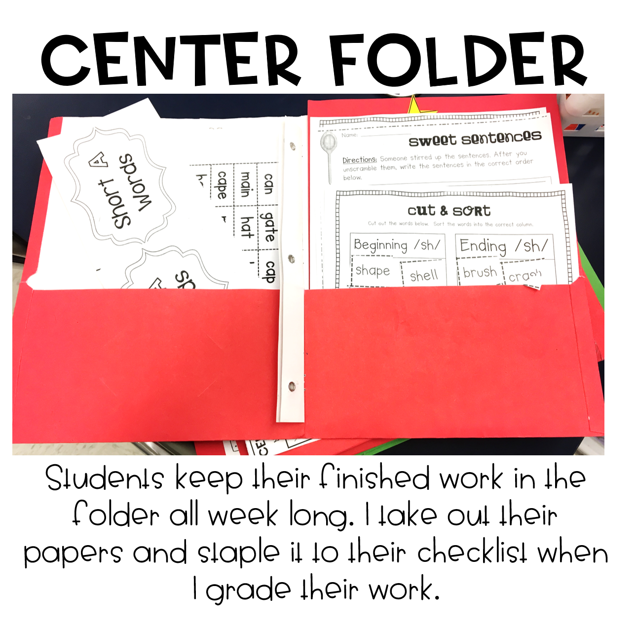 Reading Centers with a Checklist - The Teacher Talk