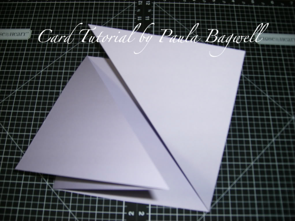 Paula's Space: Tutorial - a Square-Triangle Tri-Fold Card.... (an ...