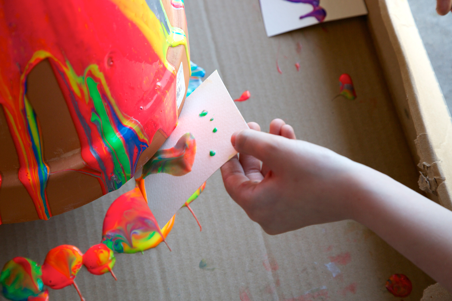 Holly's Arts and Crafts Corner: Craft Project: Pour Paint Handmade Cards