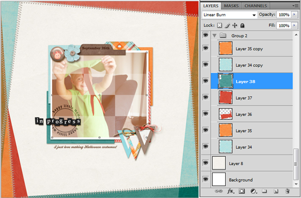 Mini Multi Overlay Tutorial / Scrapping with Liz