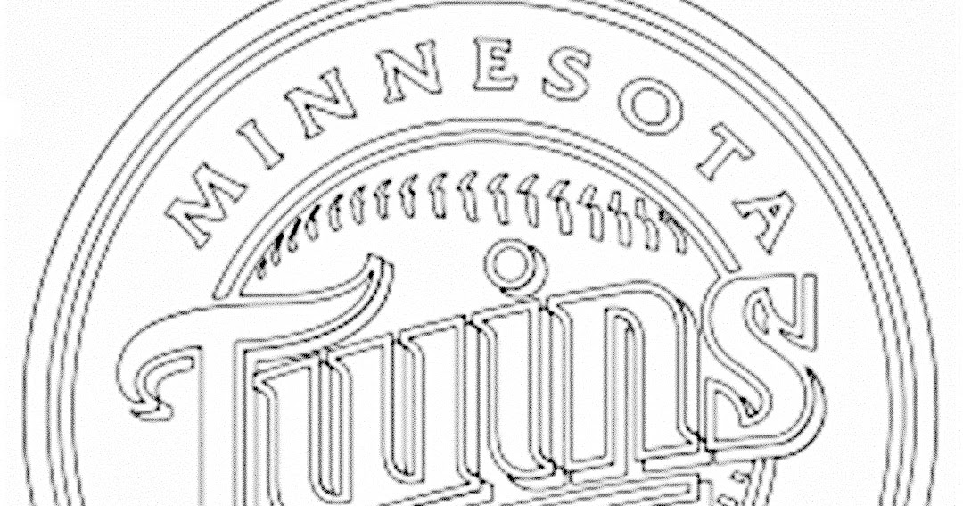 Pinto Dibujos: Escudo de los Twins de Minnesota para colorear