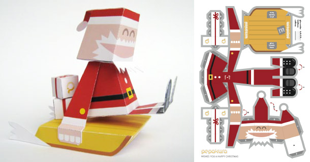 Fashion and Action: X-Mas Papercrafts Retro Style @ Paper Toy & Disney ...