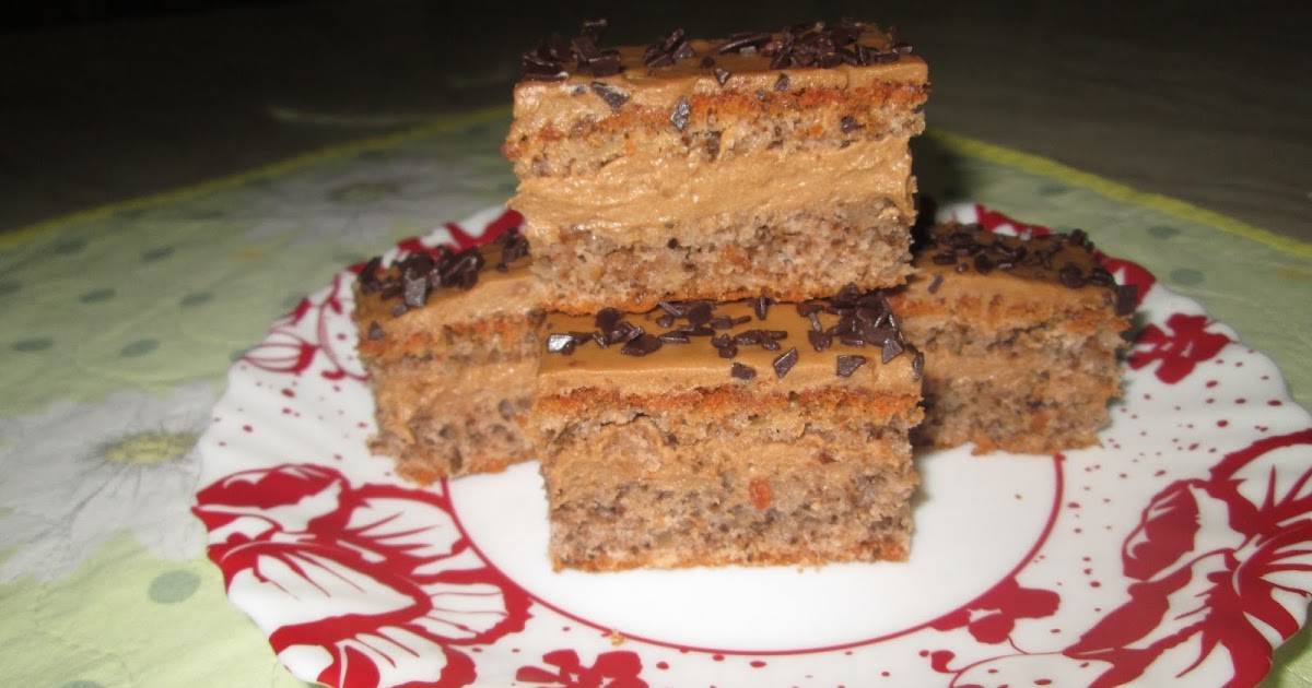 Prajituri de casa: Prăjitură cu nuci şi cremă de cafea