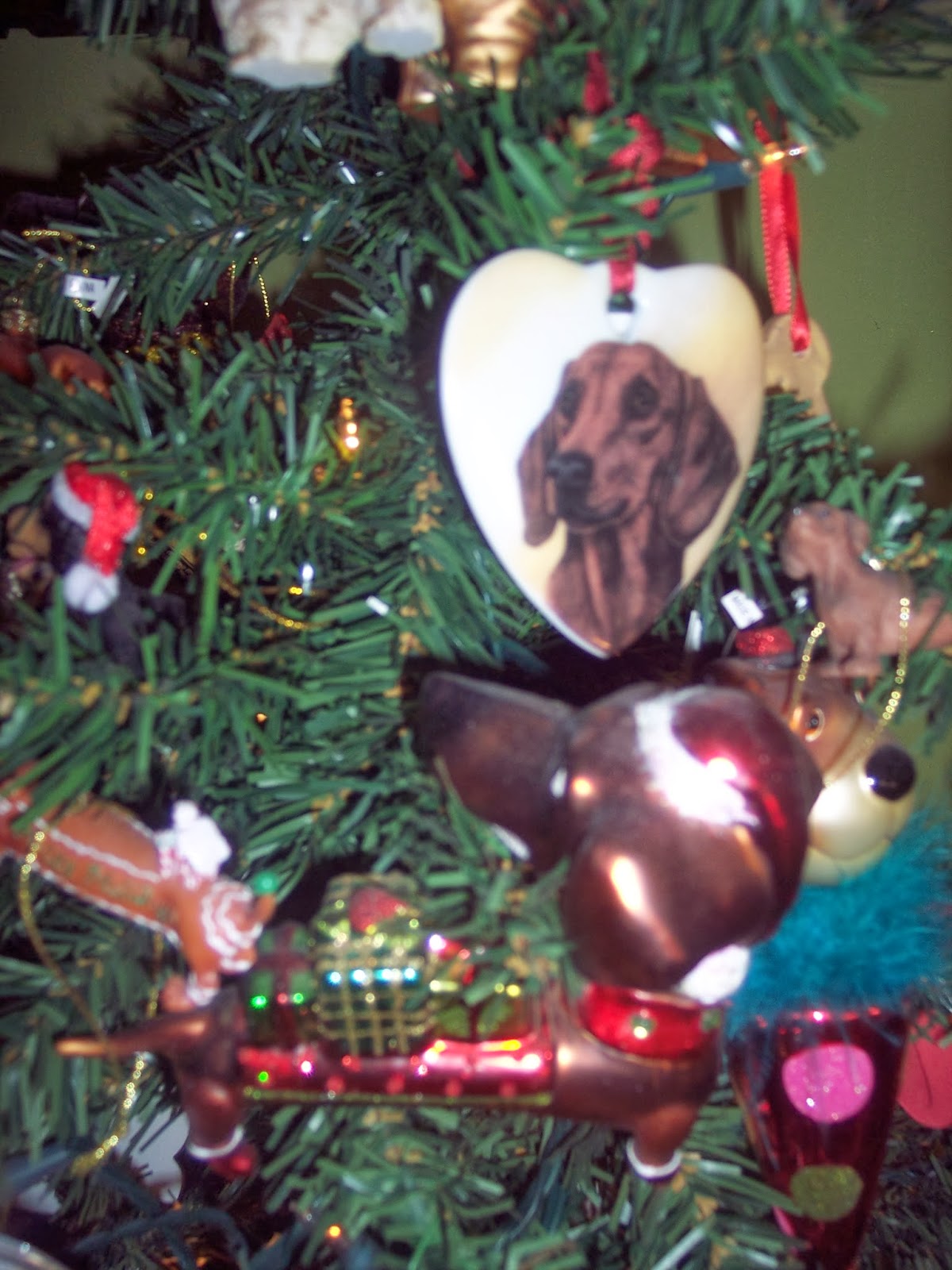 Life on the Wienee Ranch: My dachshund and pet theme tree!