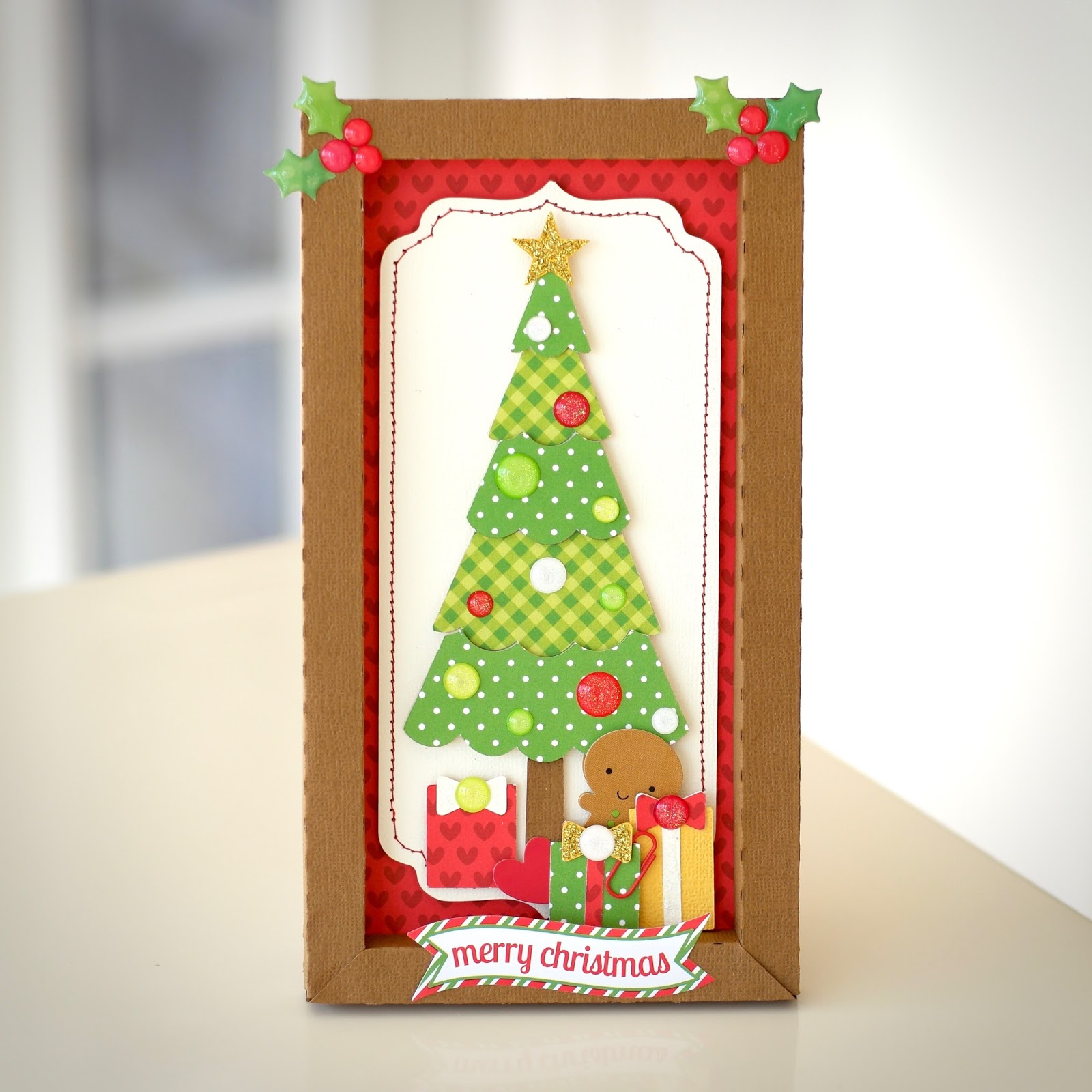 Court's Crafts: 3d Frame Decor Christmas Tree