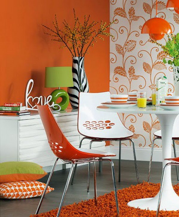 Elite Decor: 2015 Decorating Ideas with Orange Color
