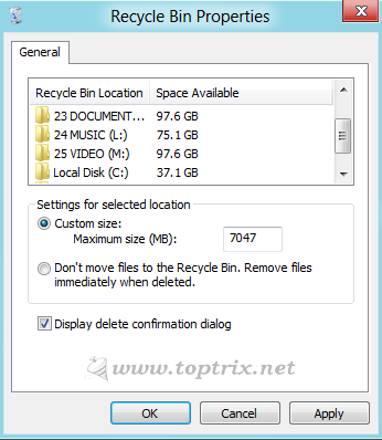 How To Enable The Delete Confirmation Dialog In Windows 10 | TopTrix