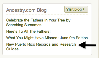 [Genealogy Under Construction]: Ancestry.com Introduces the Puerto ...
