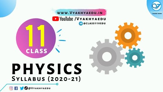 Class 11 : Physics Syllabus (2020-21) For CBSE Exam | (CODE NO. 042 ...