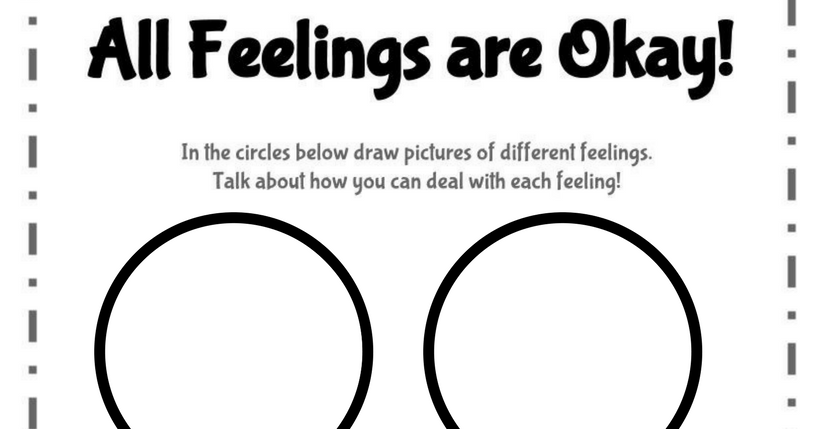 All Feelings are Okay #Printable Activity