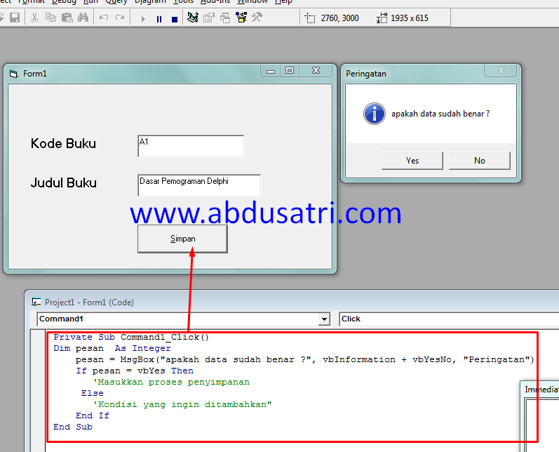 Cara Membuat Messagebox Di Visual Basic VB 6 0 DANISH F Cara Membuat Messagebox Di Visual Basic VB 6 0 DANISH F