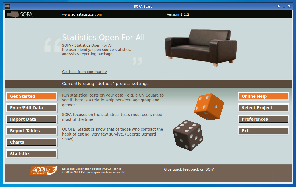 SOFA: SPSS Alternative for Linux