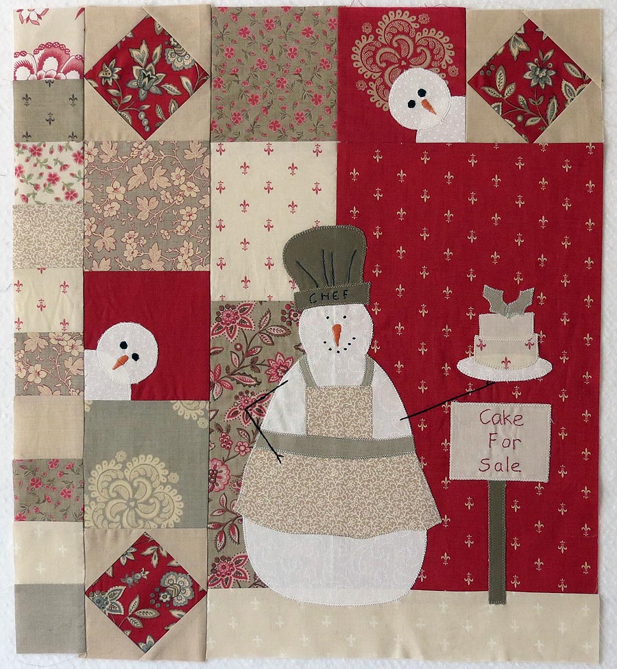 Sew, What's Cookin'?: Merry Merry Snowman Blocks 7, 8, 9