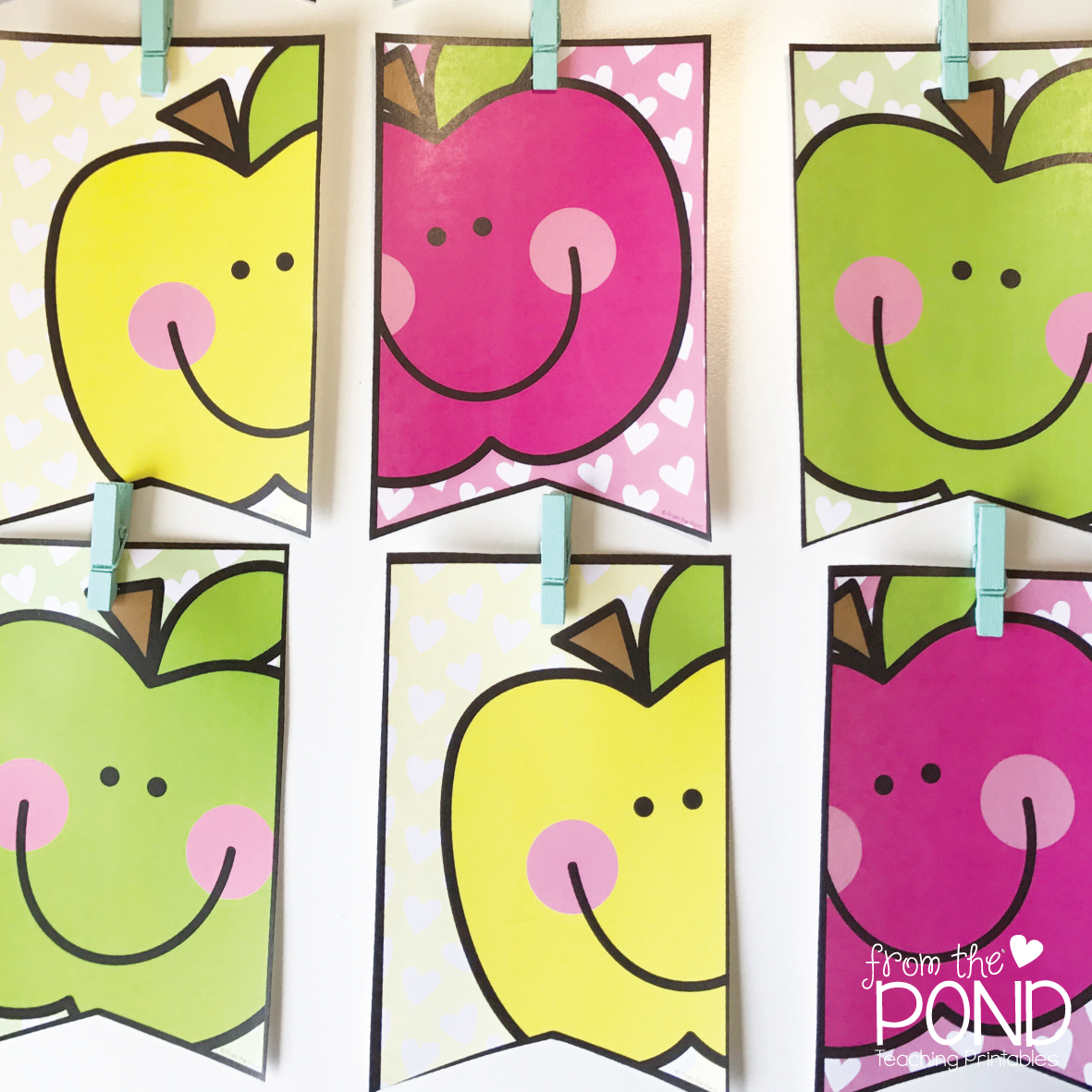 Free Apple Banner Pennants | From the Pond