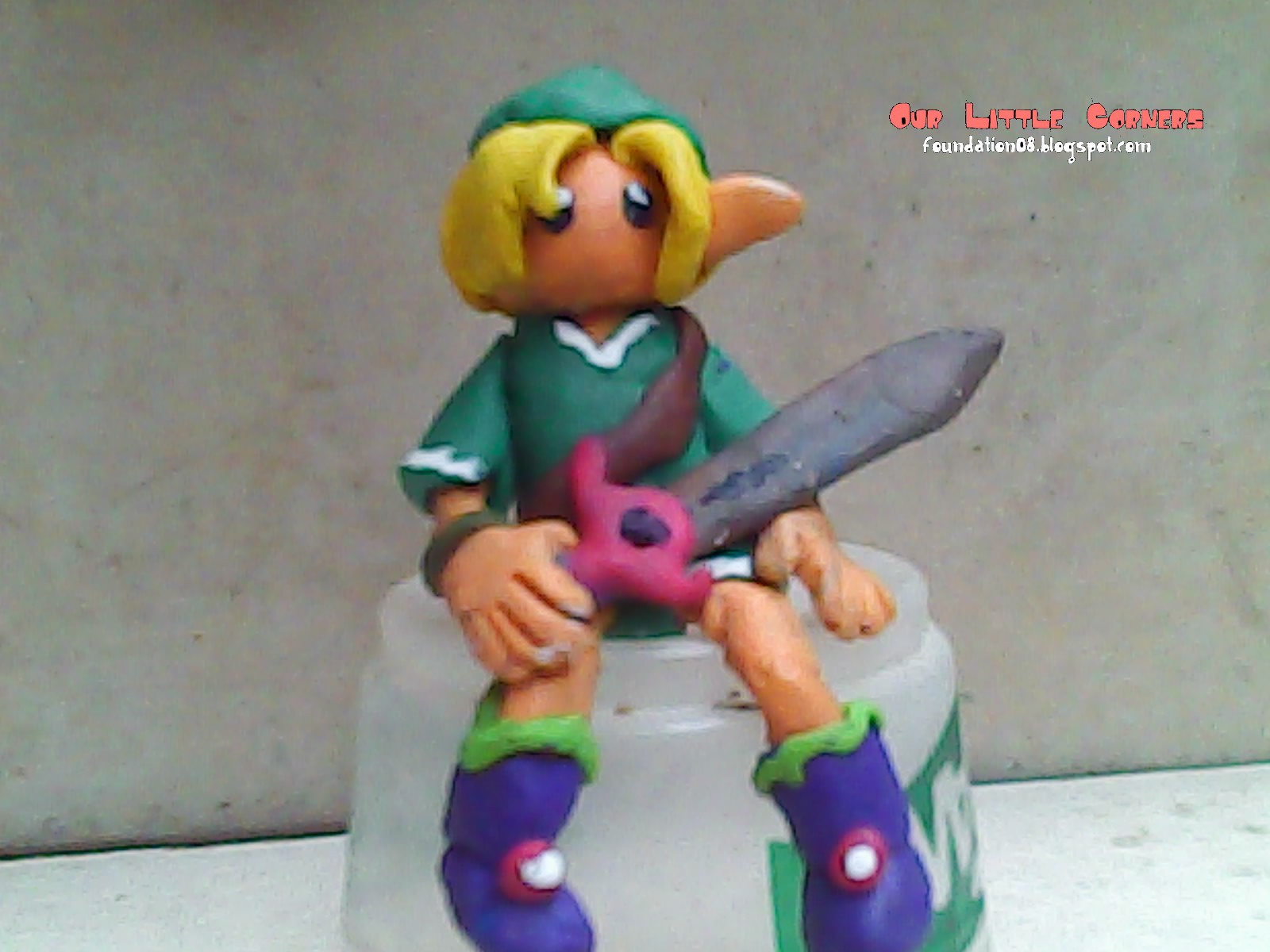 OUR LITTLE CORNERS: Clay Craft # 22 : Link (Legend Of Zelda)