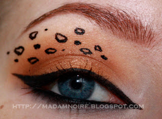 Madam Noire Makeup Studio: Tutorial: Leopard print eyes