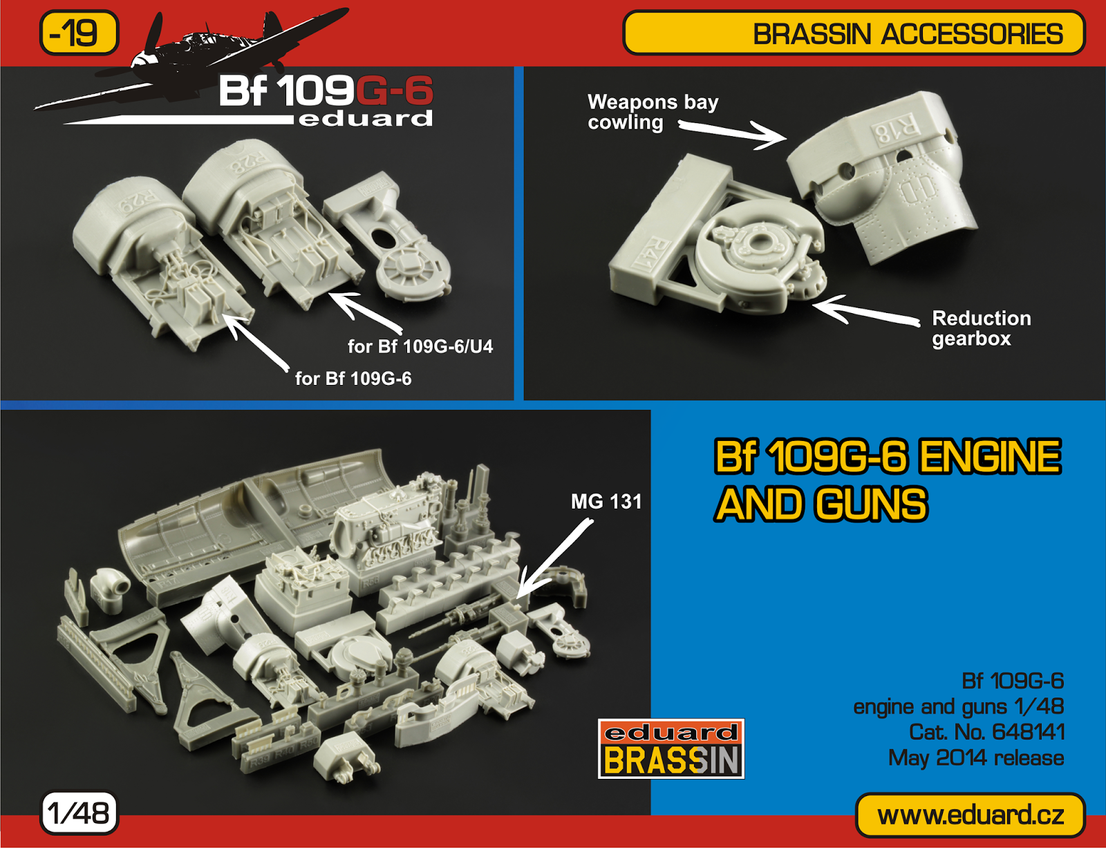 DetailScaleView: Eduard 1/48 Bf 109 G-6 General Info (Brassin Engine ...