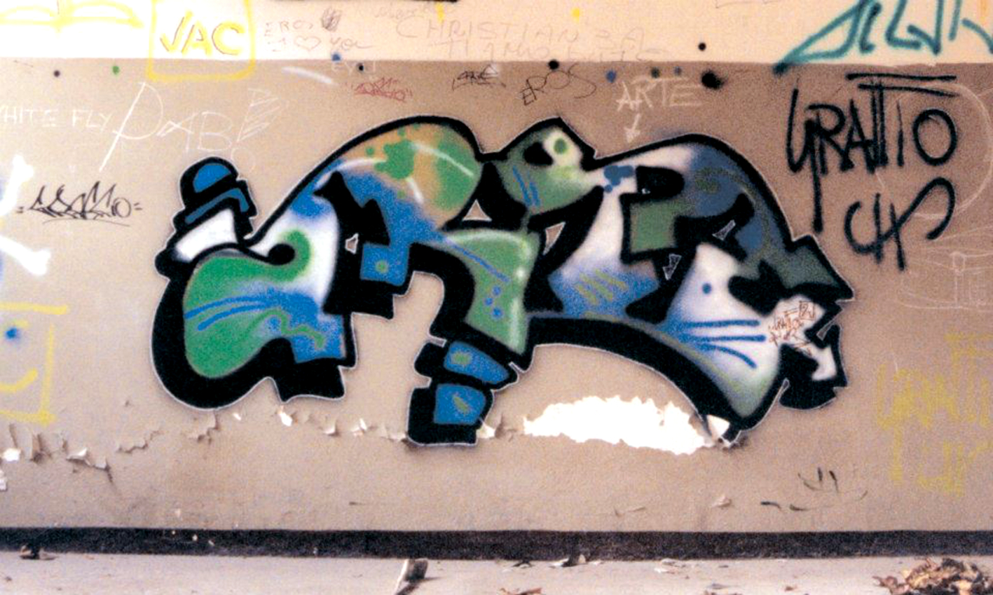 Graffio, "ARTE" al Liceo Boccioni, MI 1986