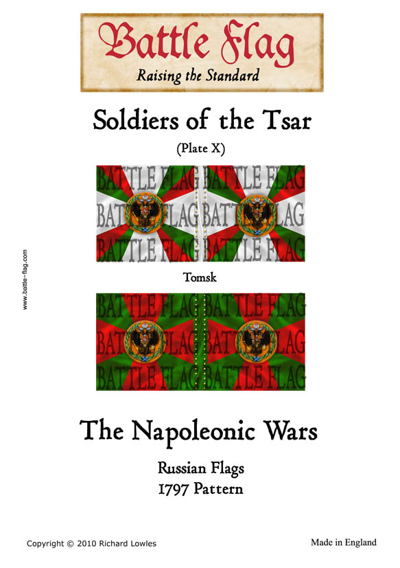 New 28mm Flags: Napoleonic Russian 1797 Pattern Flags |Battle Flag