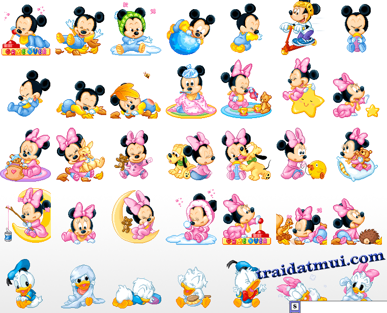 Bộ sưu tập hình ảnh động chuột Micky (Micky Mouse)
