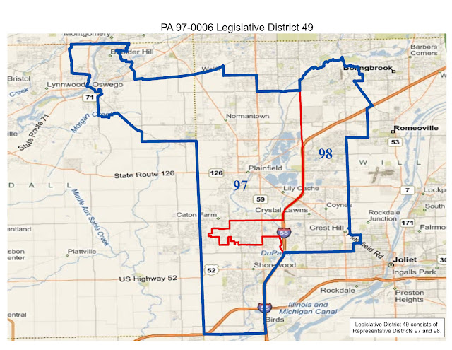 Will County Politics: Realigned Illinois State Legislative and State ...