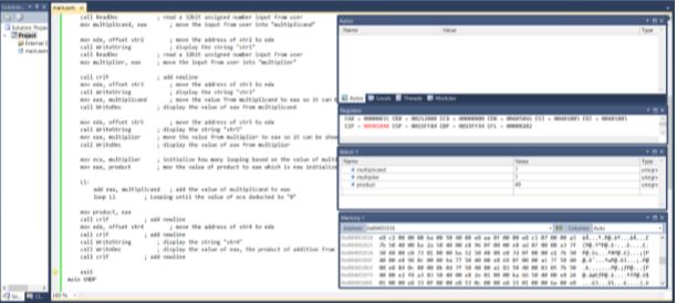 Assembly Language Visual Studio 2010 Exercise Part 2