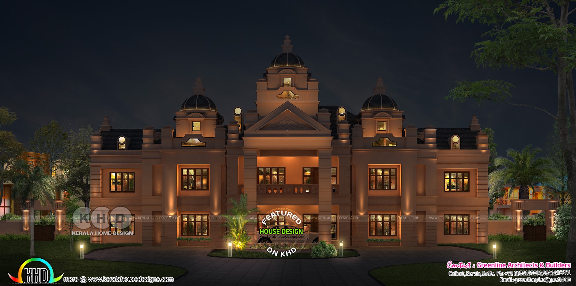 Super Luxury Colonial Home 14500 Sq-ft - Kerala Home Design and Floor ...