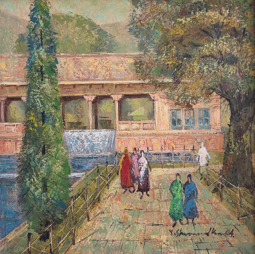 CHINAR SHADE : KASHMIR PAINTED BY YESHWANT SHIRWADKAR (A WELL KNOWN ...