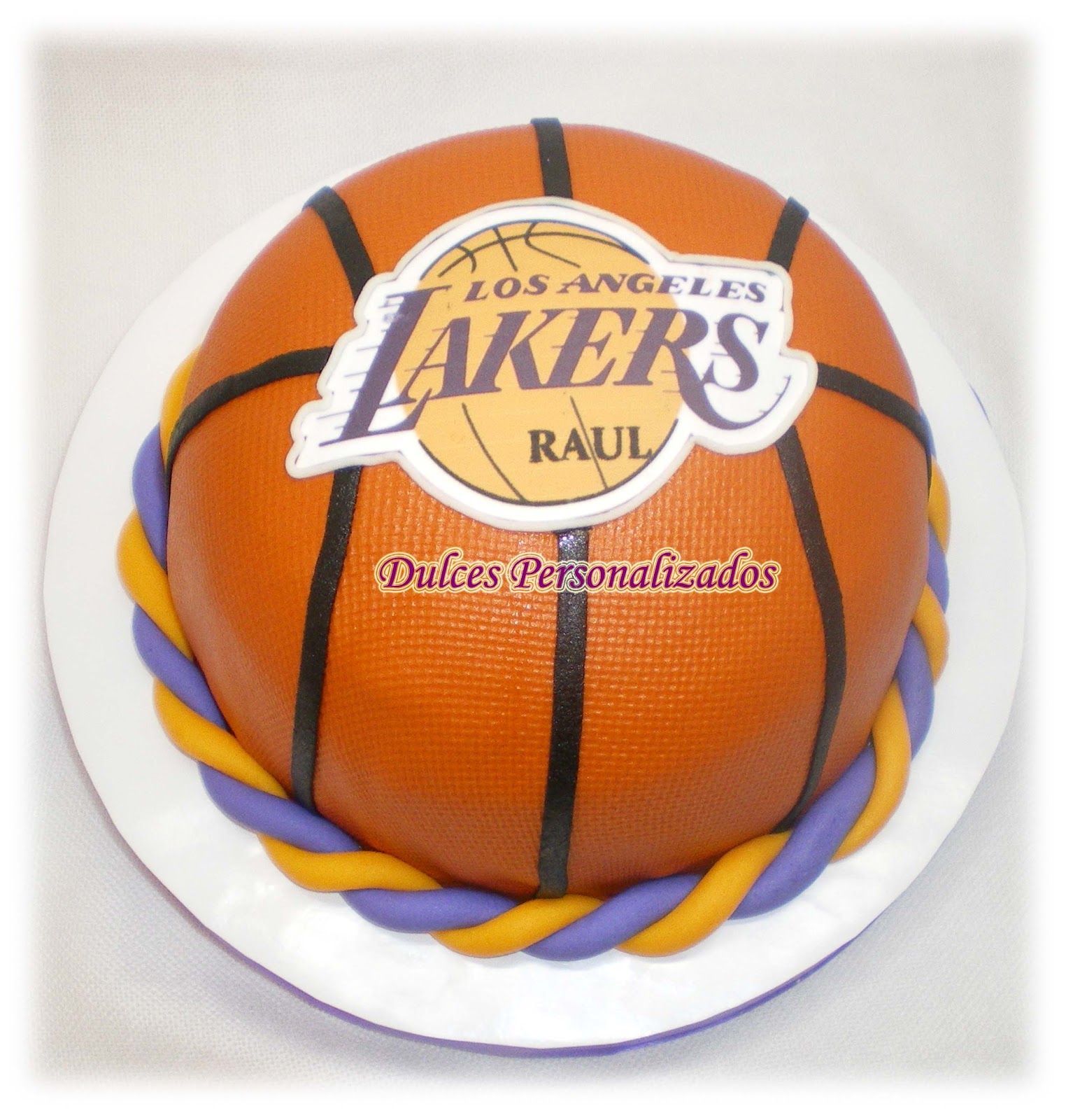 Dulces Personalizados: TARTA LAKERS