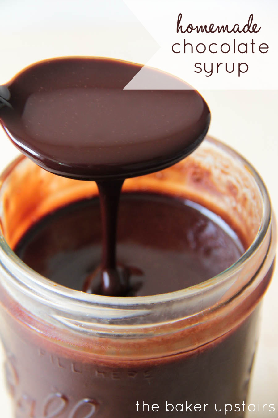 The Baker Upstairs Homemade Chocolate Syrup