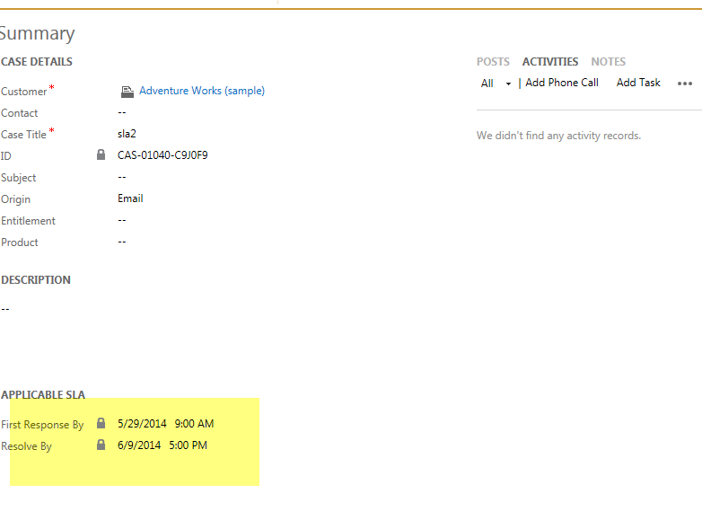 cRm Musings: Dynamics CRM 2013 - Part III - Service Management SLA's