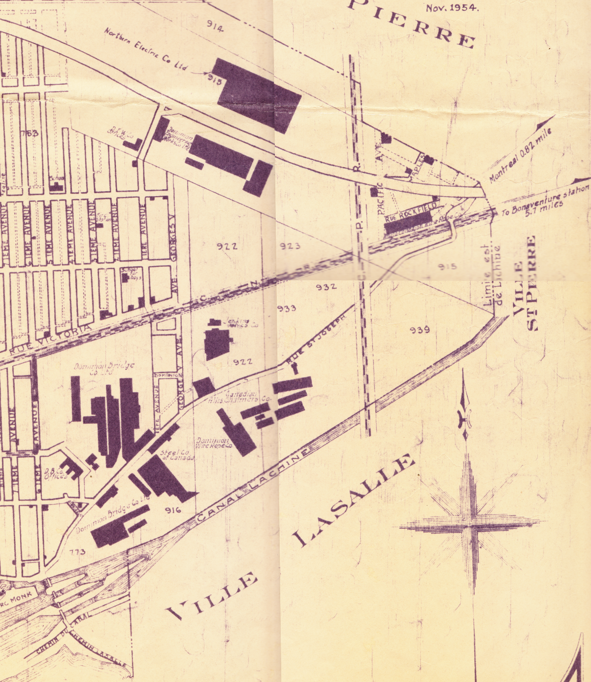 Rolly Martin Country: CNR 1954, Lachine and Ville LaSalle in the 1950s ...