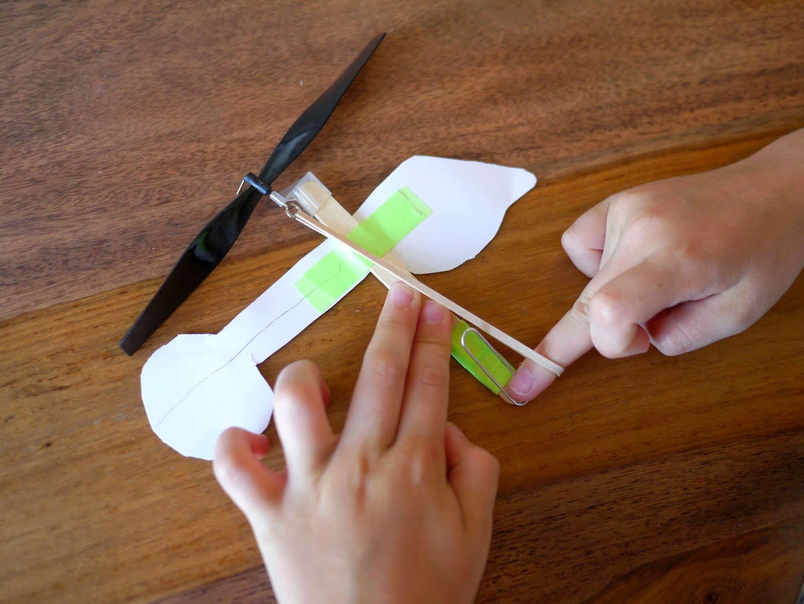 Little Hiccups: Rubber Band Helicopters