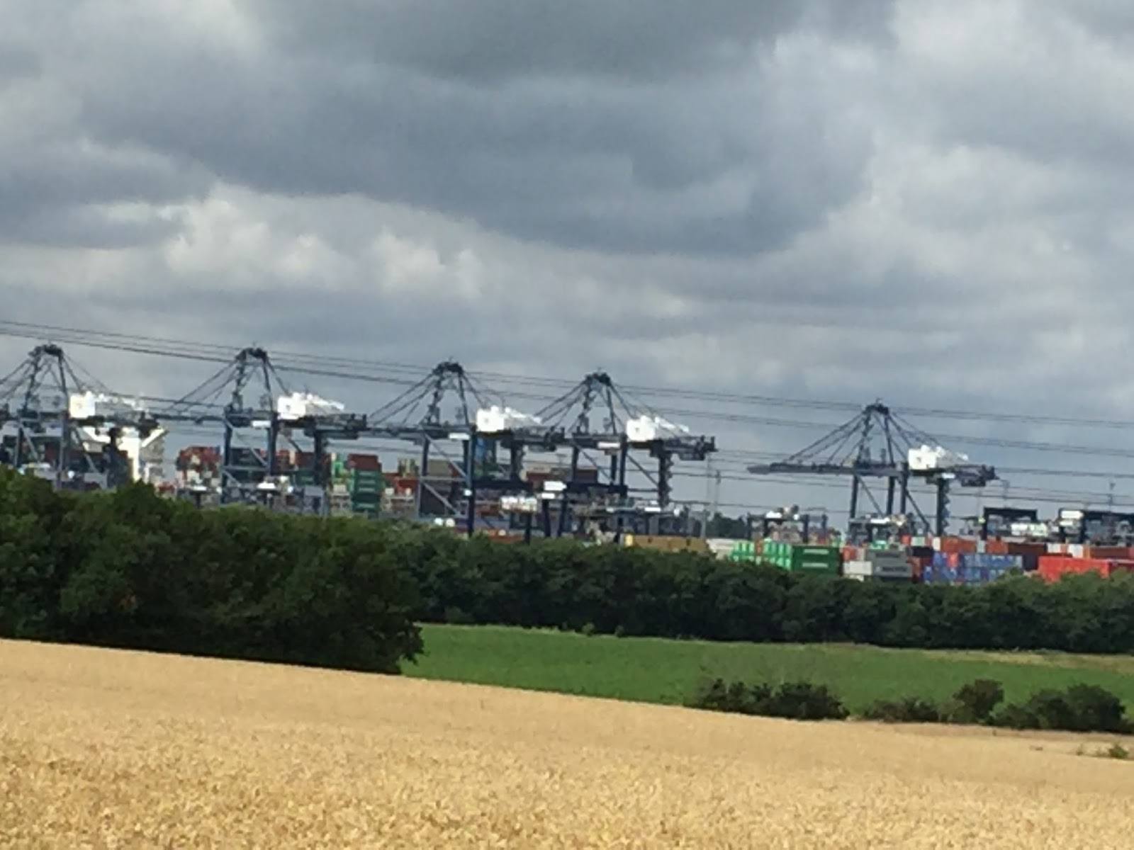 Trinity terminal crane heightening programme Felixstowe