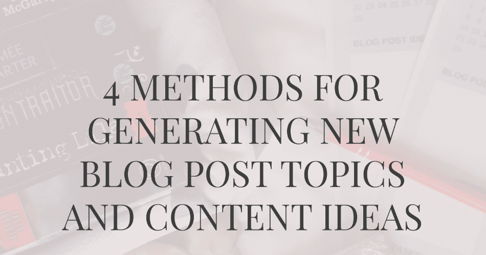 Nellie and Co.: How To Come Up With Awesome Blog Post Ideas