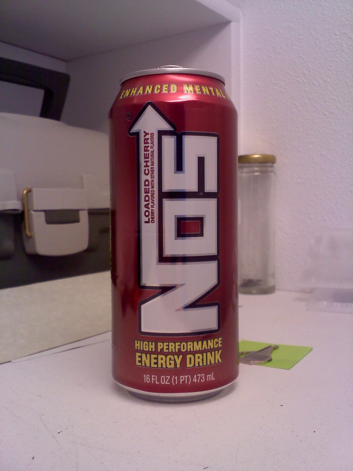 CAFFEINE!: Review for NOS--Loaded Cherry