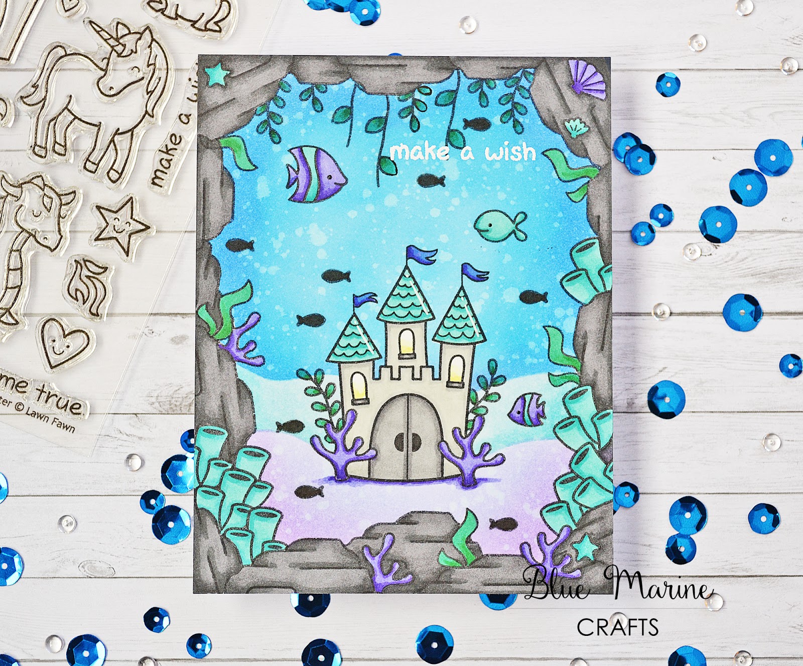 Blue Marine Craft: Under The Sea Card Series - Deep Down the Ocean ...