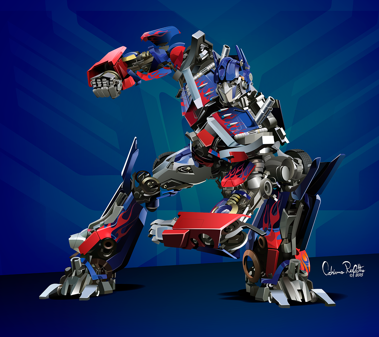 Adriano Rufatto: Optimus Prime Vector