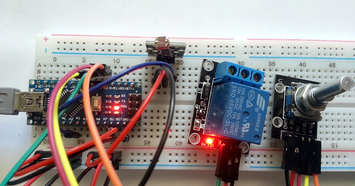 Light or dark activated switch using Arduino · One Transistor