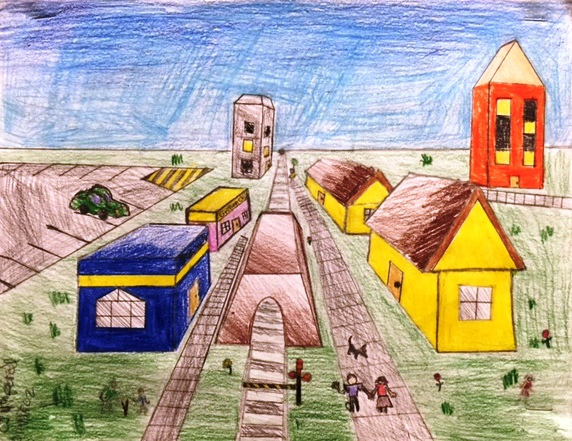 Mrs. Nhu's Oakdale Art Class: 1-Point Perspective Cityscapes
