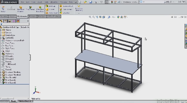 How to Creating Structure Steel Pipe End Caps in SolidWorks Weldments ...